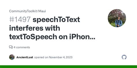 speechtotext interferes with texttospeech on iphone [bug] · issue 1497