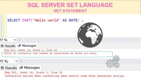 Sql Set Language Sql Bi Tutorials