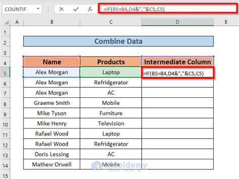 how to combine cells with same value in excel 3 easy ways
