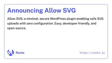 Announcing Allow Svg Roots