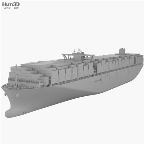Evergreen G Class Container Ship 3d Model Download Cargo Ship On