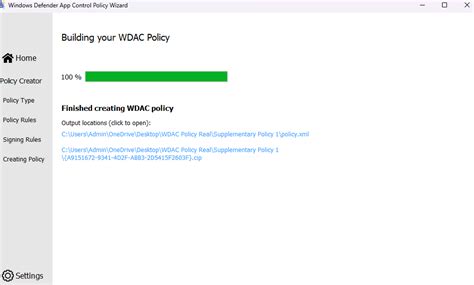 WDAC Policy Wizard Isn T Creating Supplementary Cip File Issue 211 MicrosoftDocs WDAC