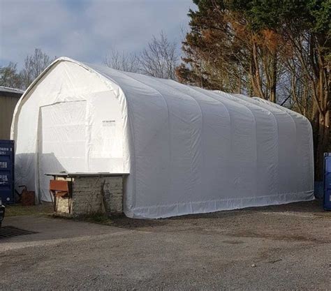 New Pvc Temporary Building In Place For The Restoration Appledore Maritime Heritage Trust