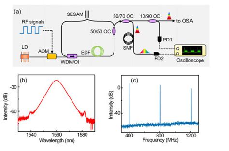 A Experimental Setup Aom Acoustic Optic Modulator Wdmoi