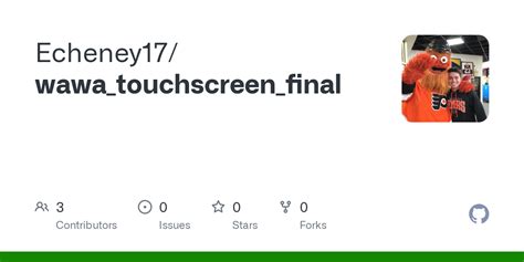Github Echeney17wawatouchscreenfinal