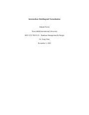 Intermediate Modeling And Normalization In Database Management Course Hero