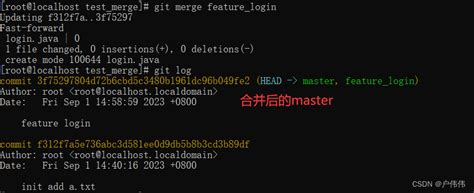 git的merge合并代码详解 git merge合并代码 csdn博客