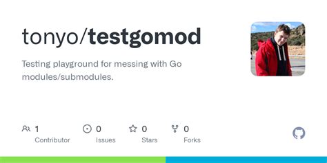 GitHub Tonyo Testgomod Testing Playground For Messing With Go Modules Submodules