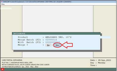 How To Merge Two Batch Size Tag Mrp In Marg Software
