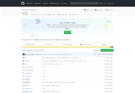 Saberjs Un Micro Framework Basé Sur Vuejs Pour Créer Des Sites