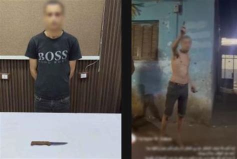 مشهد مرعب بالقليوبية ضبط شاب يُشهر سلاحا أبيض في الشارع بوابة الأهرام