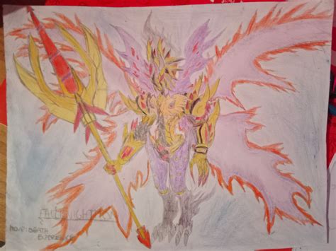 This Is A Fallen Royal Knight Digimon Made By Me With Some Advice From