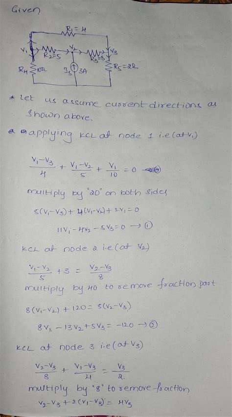 [solved] nodal analysis q find the value of v1 v2 and v3 using the
