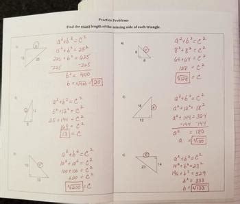 Pythagorean Theorem Foldables By Easy ISN Teachers Pay Teachers