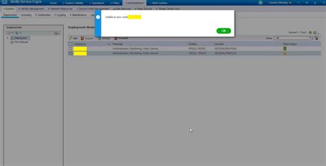 Ise Secondary Node Sync Up Failed Cisco Community