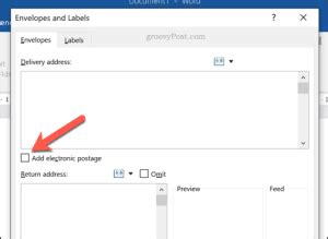 How To Create And Print Envelopes In Microsoft Word