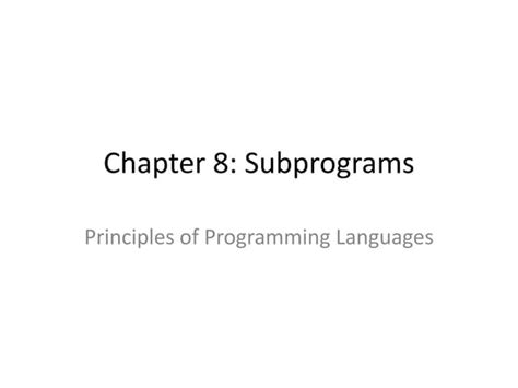 08 Subprograms Pdf