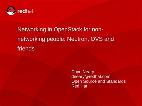 Networking In Openstack For Non Networking People Neutron Open