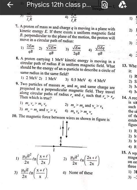 Two Particles Of Masses Ma And Mb And Same Charge Are Projected In A Pe