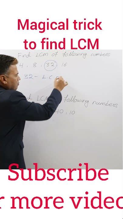 Trick To Find Lcm Fast How To Find Lcm Two Numbers 🔥 Shorts 🔥