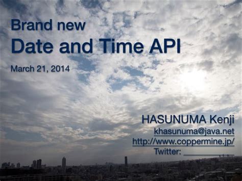 brand new date and time api ppt