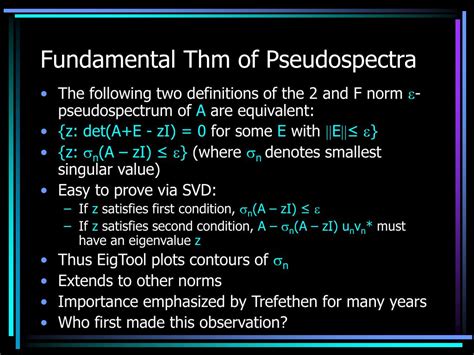 Ppt The Search For The Nearest Defective Matrix Powerpoint