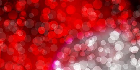 Light Red Vector Background With Bubbles Abstract Illustration With Colorful Spots In Nature