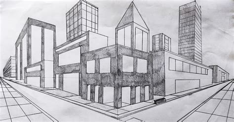 Two Point Perspective Town