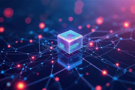 visualizing decentralized connections in p2p systems stock illustration