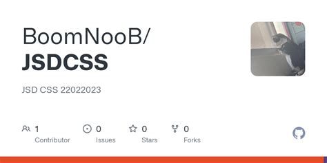 GitHub BoomNooB JSDCSS JSD CSS