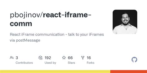 Github Pbojinovreact Iframe Comm React Iframe Communication Talk