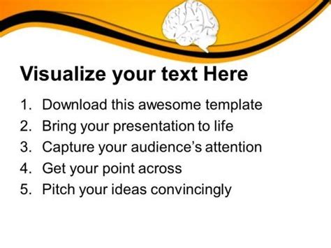 Human Brain With Background PowerPoint Templates Ppt Backgrounds For Slides