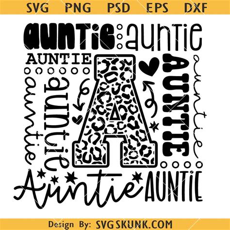 Auntie Typography Svg Aunt Svg Aunt Shirt Svg Best Aunt Svg