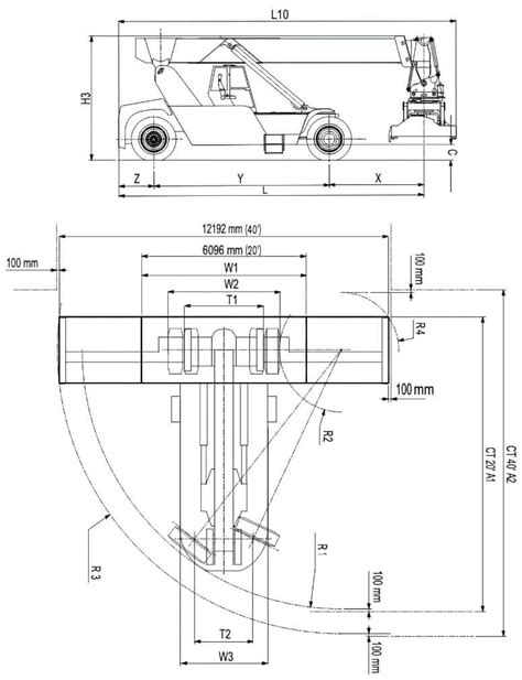 Terex Fantuzzi Cs 45 Ks Reach Stacker Specs Weight And Dimensions Codeready
