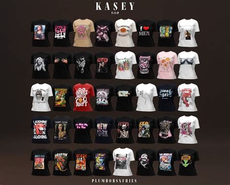Graphic Tees Sims 4 Cc