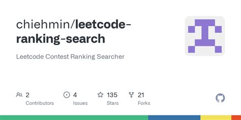 Github Chiehminleetcode Ranking Search Leetcode Contest Ranking Searcher