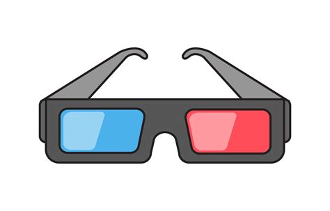Cartoon 3d Glasses Cinema Film Vector Illustration 21082625 Vector Art