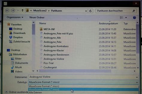 No Save As Mscz Option Musescore