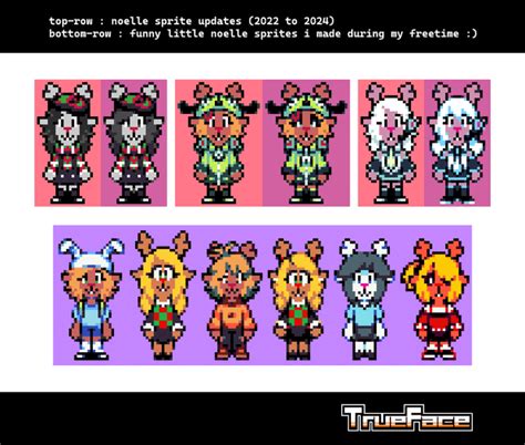 Noelle Sprites Various R Deltarune