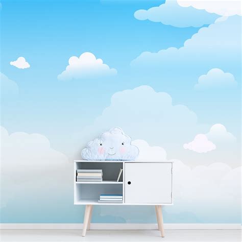 Cloud Wall Mural Etsy