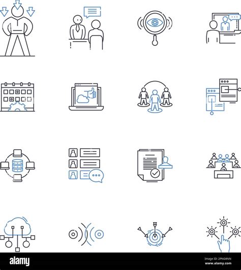Customer Resources Line Icons Collection Support Knowledge