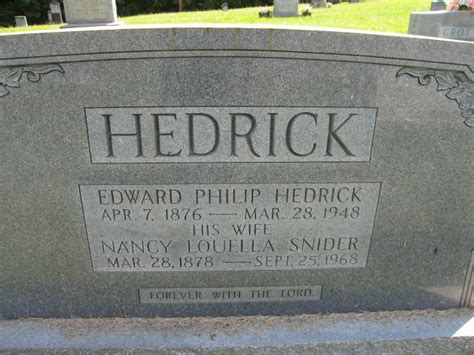 Edward Philip Hedrick 1876 1948 Find A Grave Memorial