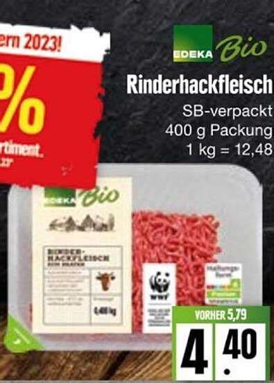Edeka Bio Rinderhackfleisch Angebot Bei E Reichelt