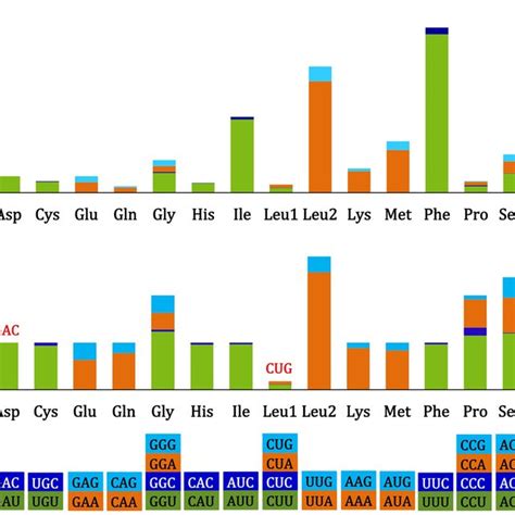 Codon Usage Pattern And Relative Synonymous Codon Usage Rscu Of Mtdna