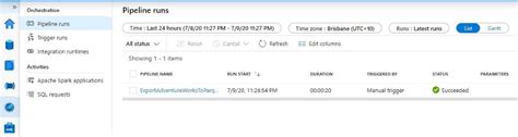Export Multiple Tables To Parquet Files In Azure Synapse Analytics