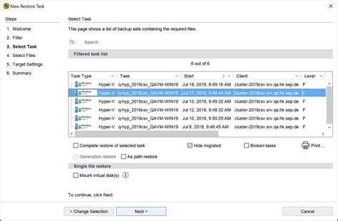 Sourcehyper V Restore Sepsesam