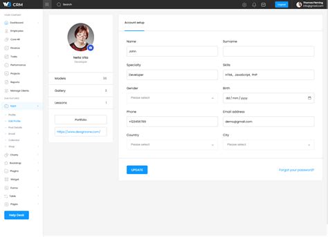 W3crm Aspnet Core And Mvc Bootstrap Admin Template