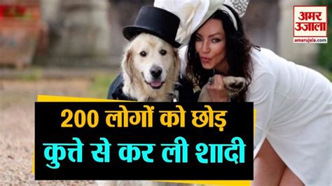Former Model Elizabeth Hoad Marries Her Dog Amar Ujala Hindi News
