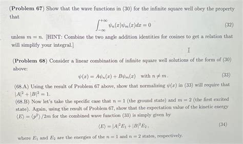 Solved Problem 67 Show That The Wave Functions In 30 For Chegg Com