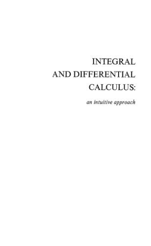 Solutions For Integral And Differential Calculus An Intuitive Approach